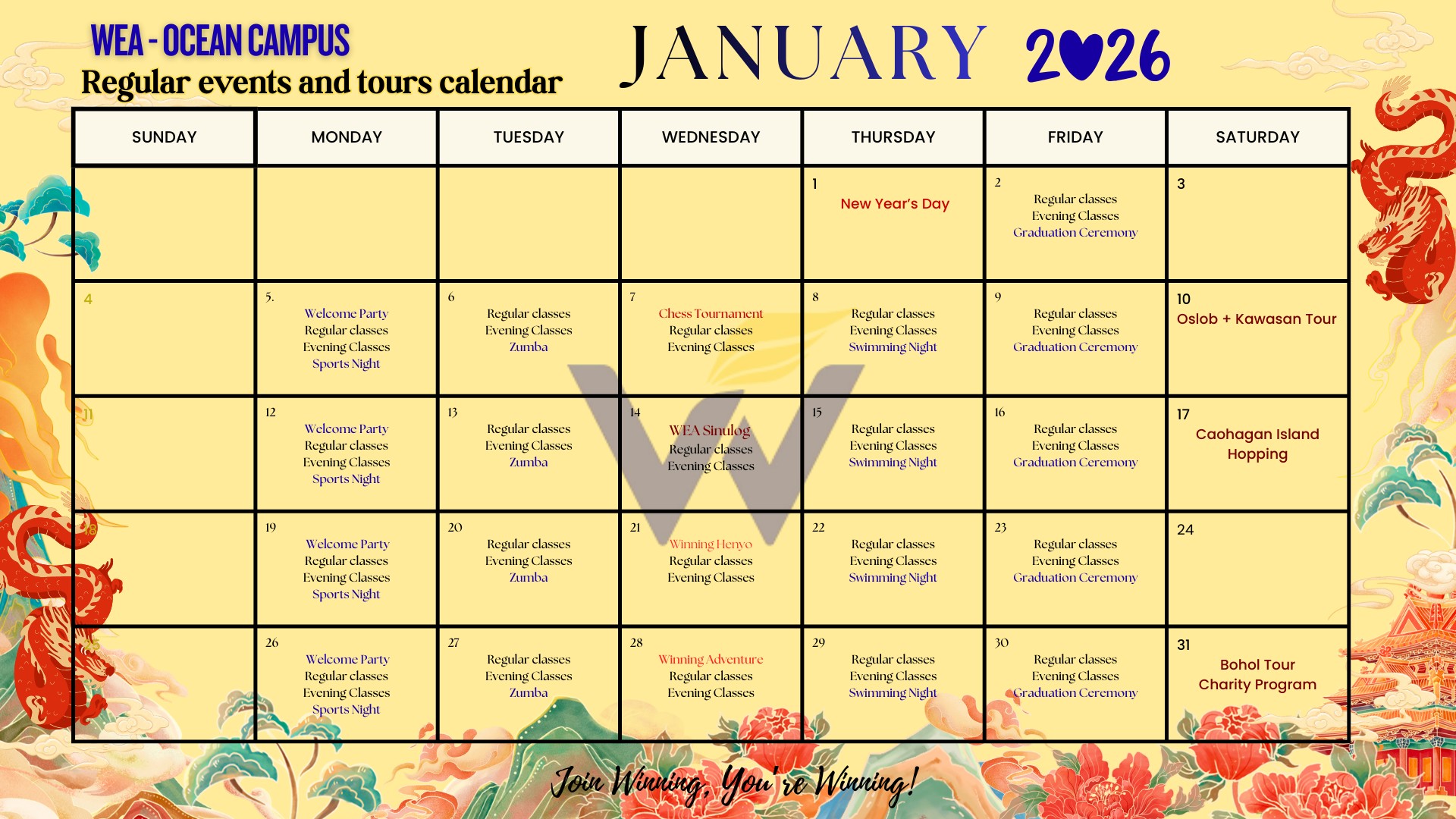 Hello, January 2026! - Winning English School